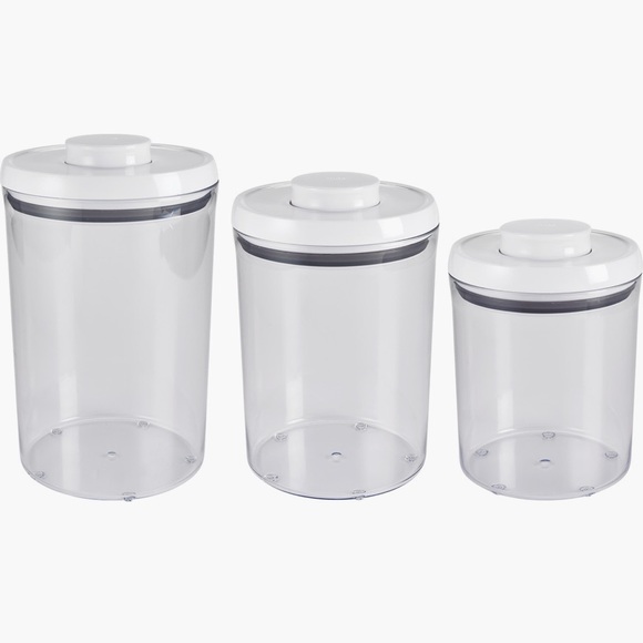 Oxo | Kitchen | Oxo Pop 3piece Airtight Food Storage Round Canister Set ...